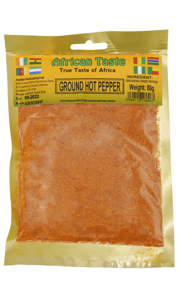 African Taste Ground Hot Pepper - Jumbo Midlands Ltd
