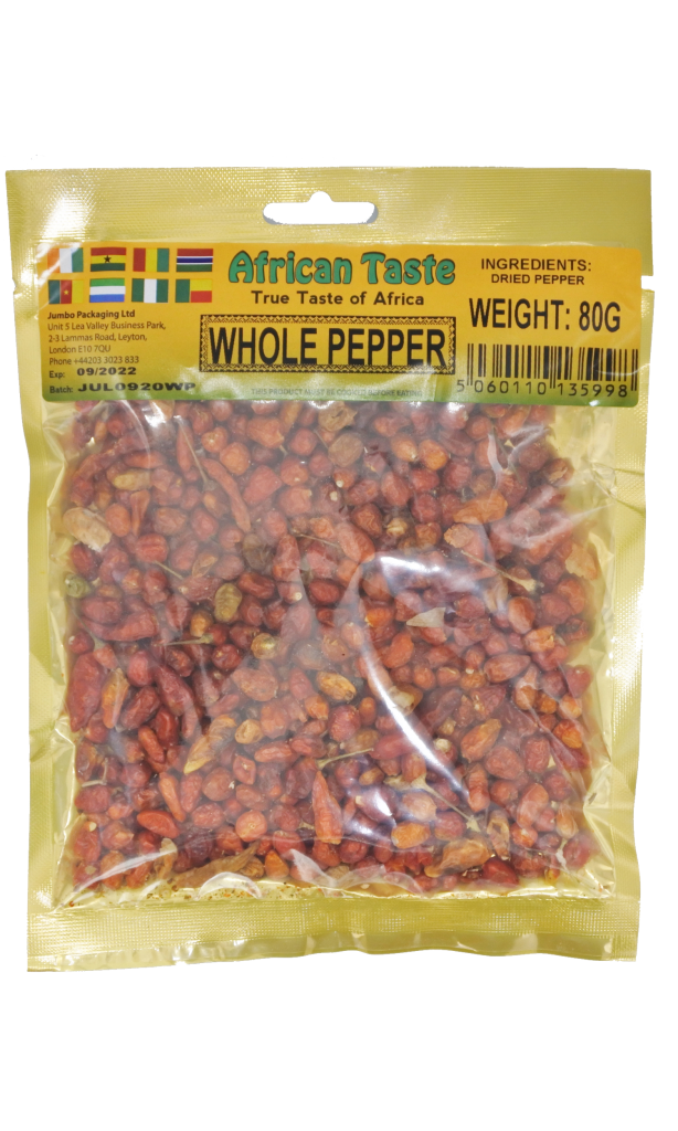 African Taste Whole Hot Pepper - Jumbo Midlands Ltd