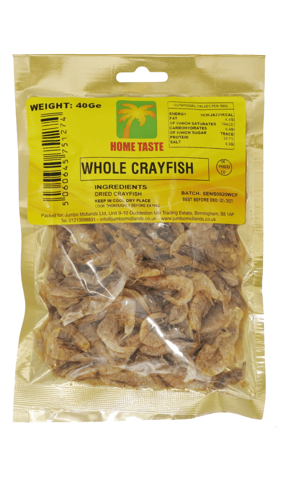 Home Taste Whole Crayfish - Jumbo Midlands Ltd