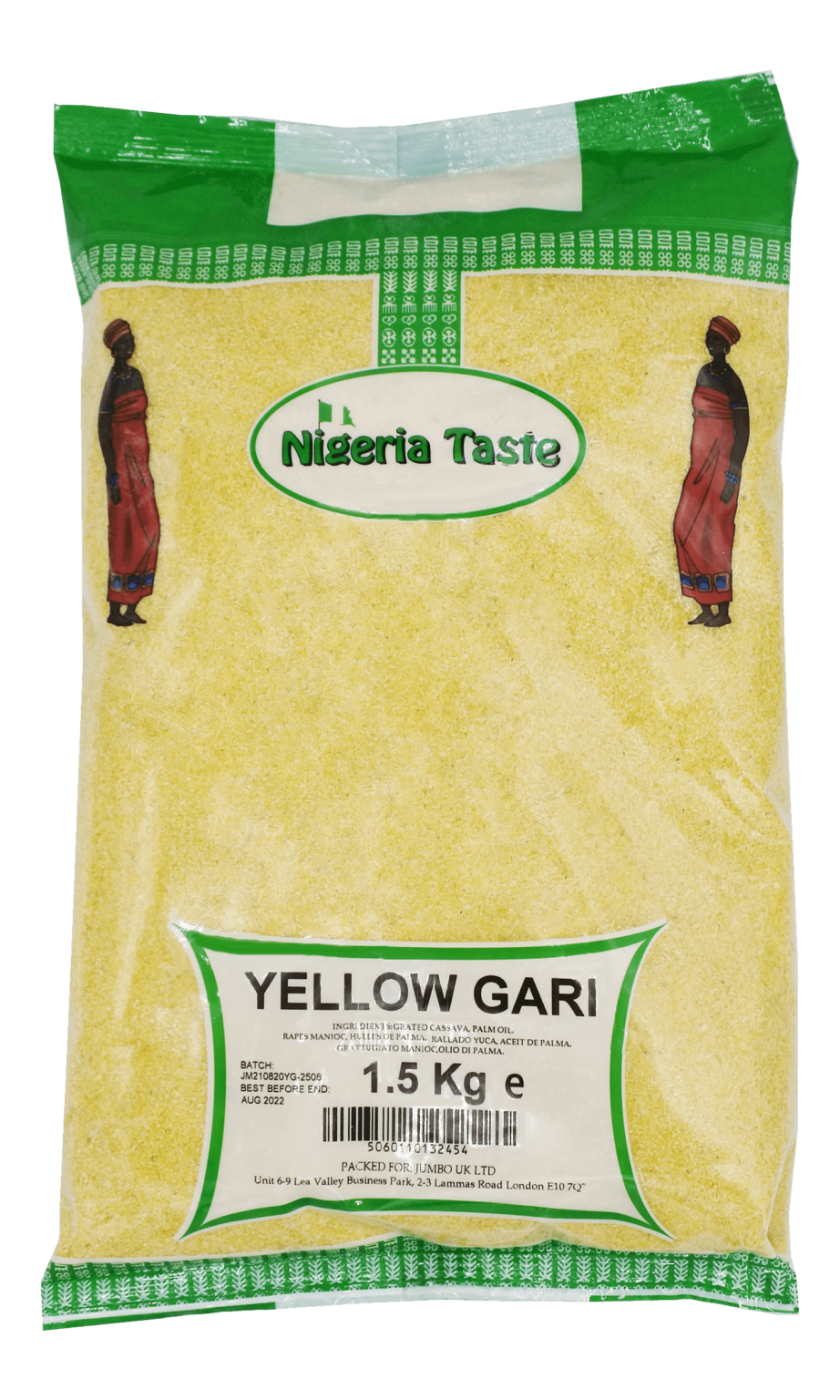 Home Taste Jar Ghana Yellow Gari - Jumbo Midlands Ltd