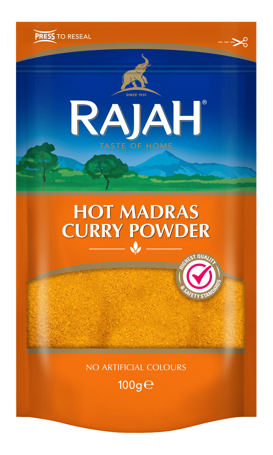 Rajah Hot Madras Curry Powder - Jumbo Midlands Ltd